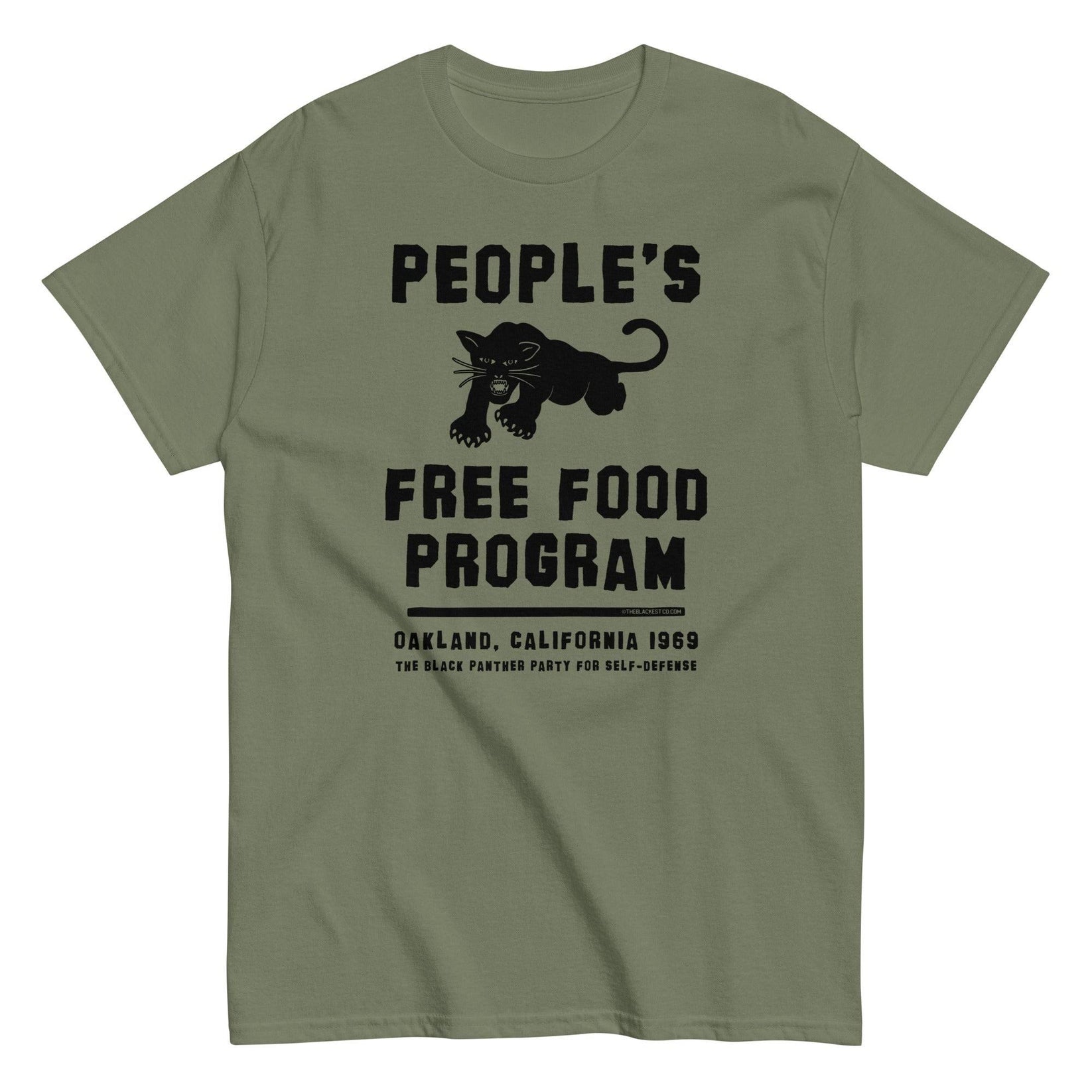 People's Free Food Program Staple T Shirt - TheBlackest Co.