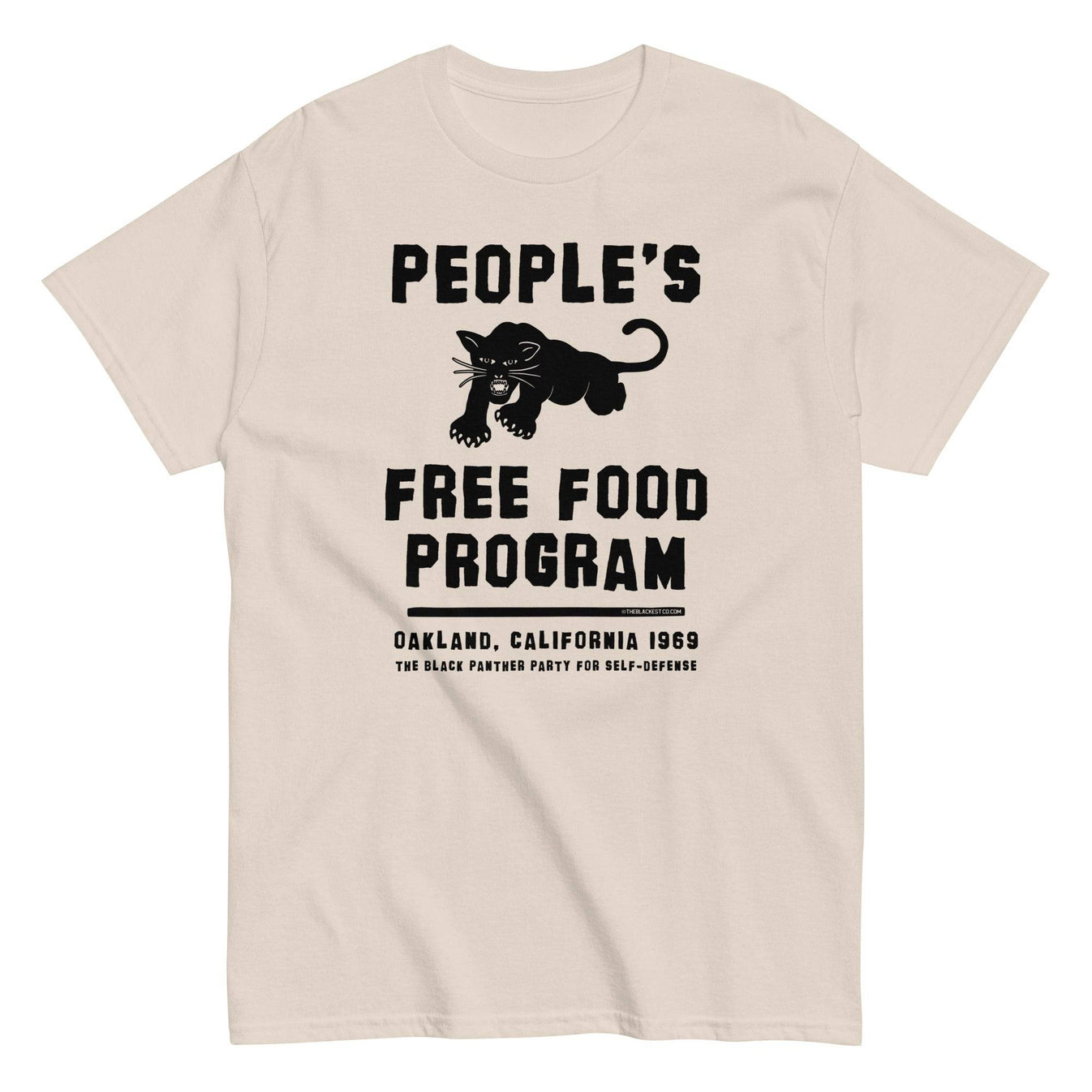 People's Free Food Program Staple T Shirt - TheBlackest Co.