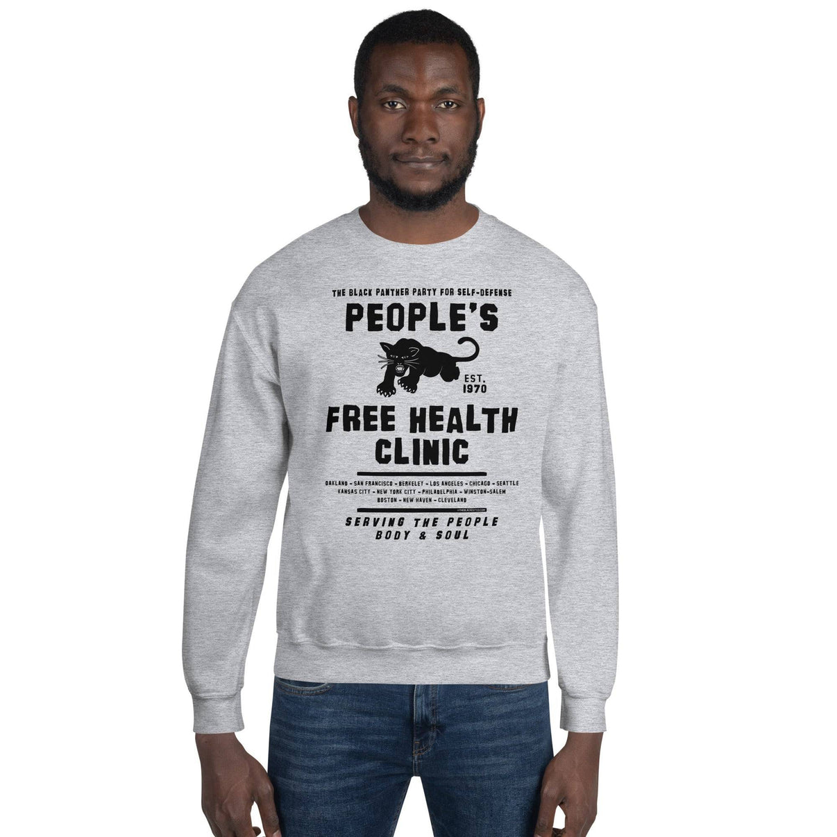 People's Free Health Clinic BPP Unisex Staple Sweatshirt – TheBlackest Co.