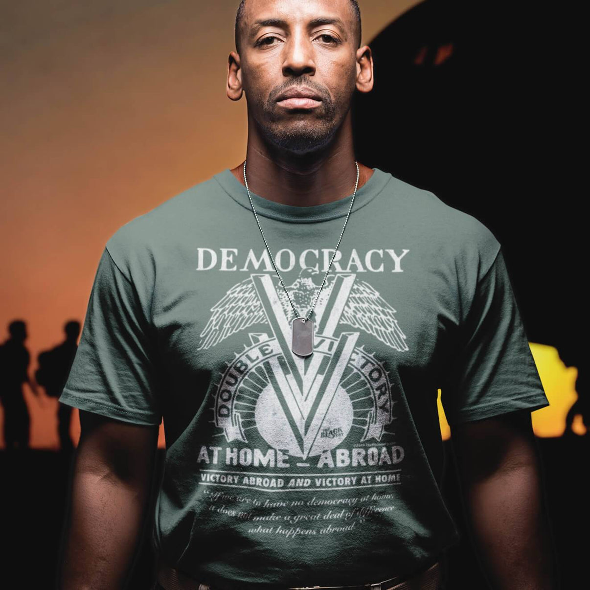 Double V Campaign WWII Black Soldiers Premium T-shirt – TheBlackest Co.